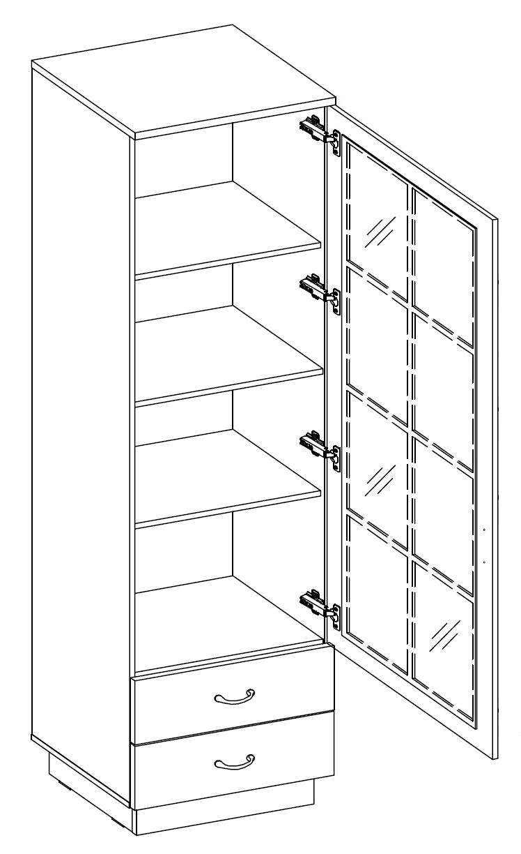 Möbelset Style Eiche artisan / grau graphit klassisches Design ...