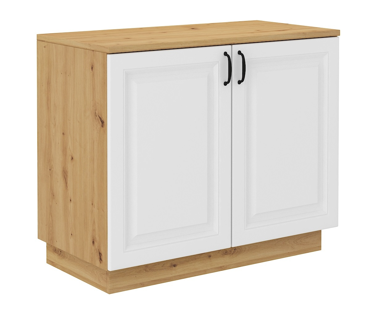 Scandi 100 cm Kommode artisan Eiche / weiß funktionelle und nutzbare ...